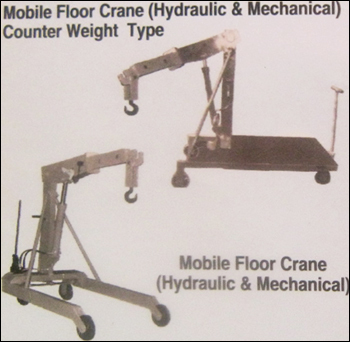 Mobile Floor Crane (Hydraulic And Mechanical) Counter Weight Type at ...