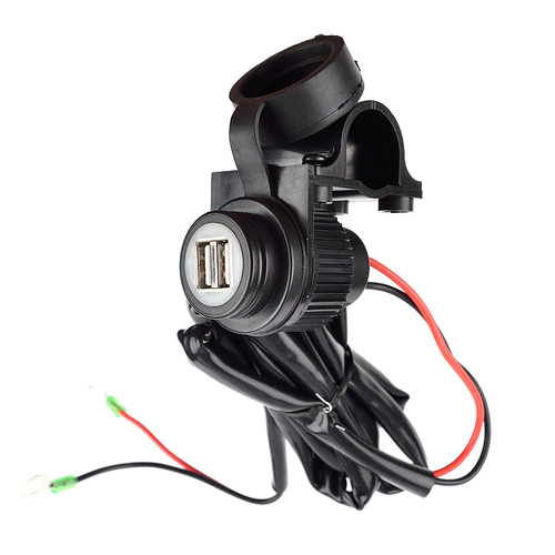 Motorcycle Power Socket With Two Usb Sockets And Handlebar Bracket at ...