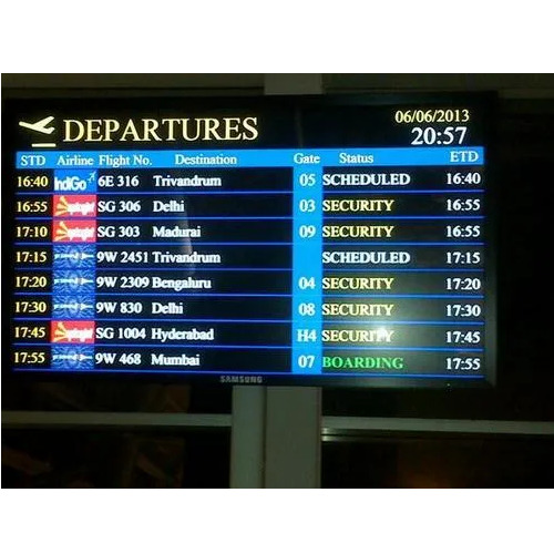 Lcd Based Flight Information Display Board at 15000.00 INR in Noida ...