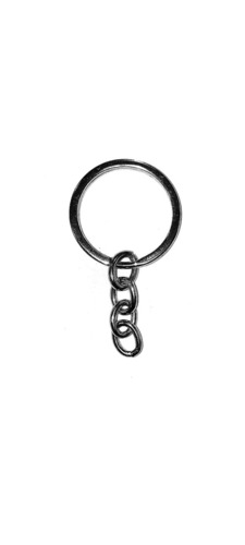 Various Colors Are Available Flat Key Chain Ring With Nickel Plating at ...