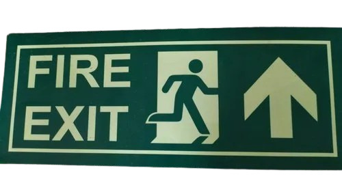 Fire Exit Glow Signage Application: Home at Best Price in Delhi | Agni ...