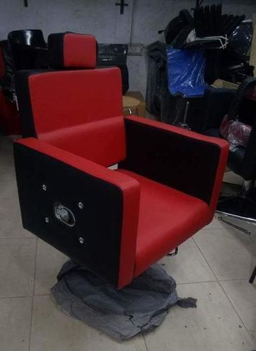 Red And Black Color Adjustable Back Salon Chair - Rama2 at 11882.60 INR ...