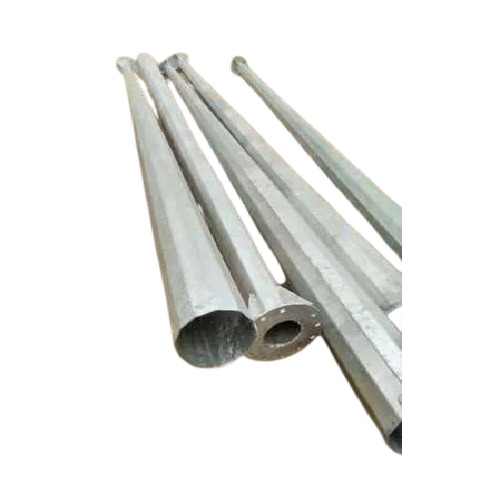 Fine Finish Silver Color Octagonal Street Lighting Poles Diamond Carat ...