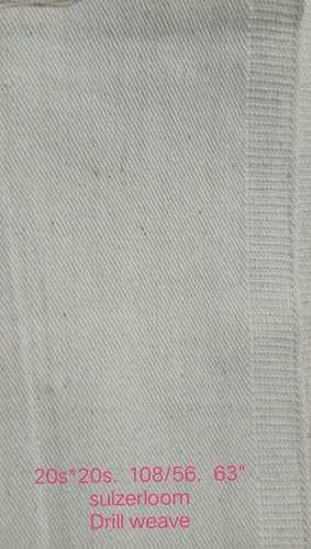 Greyish White Sulzer Loom Plain Weave Cotton Yarn Dyed Fabric With 63 ...