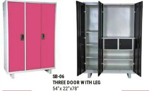 Handmade Pink Color Almirah Wardrobe With Steel Materials And No. Of ...
