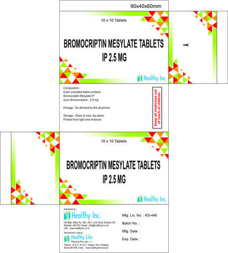 Bromocriptin Tablets 2.5 Mg at Best Price in Mumbai | Healthy Inc.
