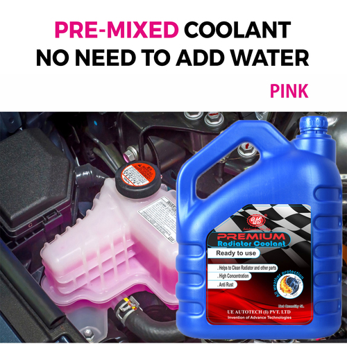 Ue Premium Radiator Coolant Ready To Use -Pink (5 Liter) | Pre Mixed ...