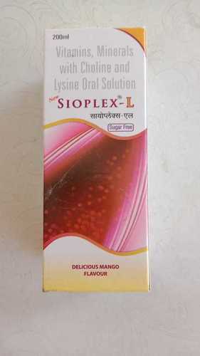 Vitamin Choline And Lysine Oral Solution Sioplex L Syrup Priyanka(Xen ...