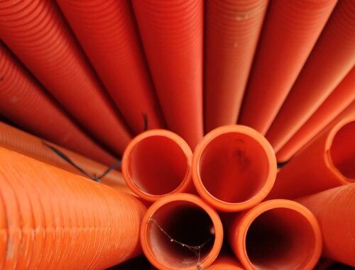 Red Crack And Leak Resistance Strong Pvc Plastic Pipe For Construction ...