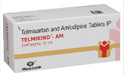 Telmikind- Am,Telmisartan And Amlodipine Tablets, 6*10 Tablets Pack ...