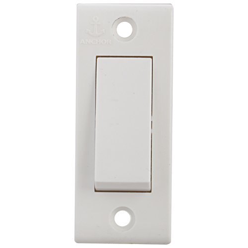 Polycarbonate Anchor Electrical One Way Switch 6 Amp White (Xen-Yash ...