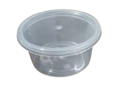 White Ecofriendly And Disposable Transparent Round Small Plastic Food ...