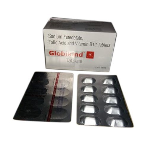 Sodium Feredetate Folic Acid And Vitamin B12 Globiking Tablets Shelf ...