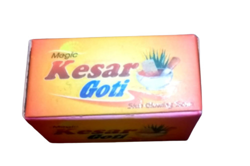 Kesar Goti Harbal Bath Soap, Red Color, Solid Style,5% Gender: Male at ...