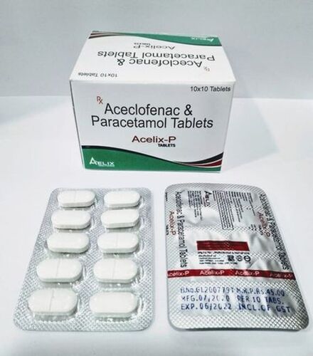 White Acelix P Tablets, 10X10 Pack at Best Price in Firozabad | Medical ...