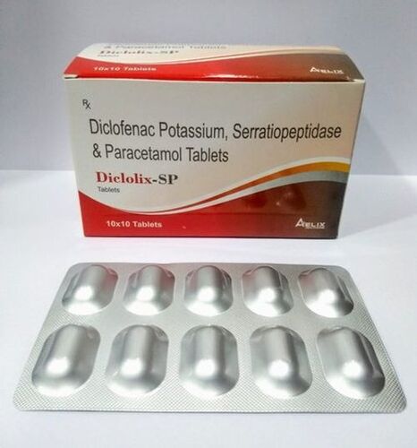 Diclolix Sp Tablets, 10X10 Pack Age Group: Suitable For All Ages at ...