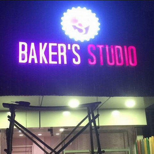 Multi Rectangle Graphics Acrylic Led Glow Sign Board For Business ...