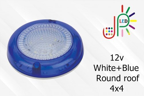 White 12 Volt 4X4 Best Quality Hard Material A Grade Led Round Roof ...
