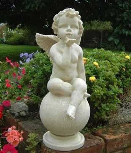 Large Cherub Angel Sitting On Ball Memorial Garden Statue at Best Price in Nagpur | Mohani Marbel