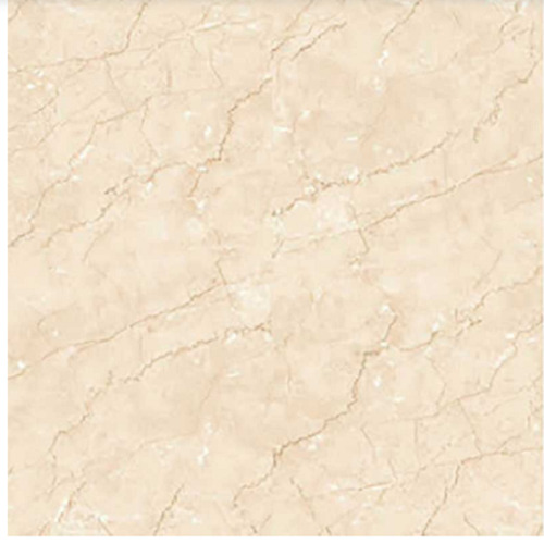 Cream 3Mm Thickness Durable 12 X 12 Size Non-Slip Gloss Finished Marble ...