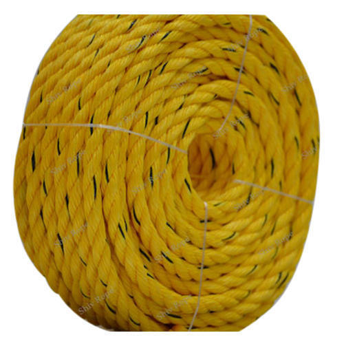 Strong Plastic Rope - Polyester, All Sizes, Yellow Color - Twisted 3 ...