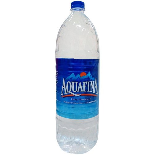 2 Liter Transparent Plastic Bottles 100% Pure Drinking Aquafina Mineral ...