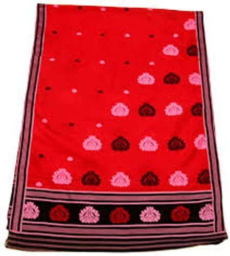 Traditional Assamese Saree Style Clothing Women Red Colour Mekhela ...