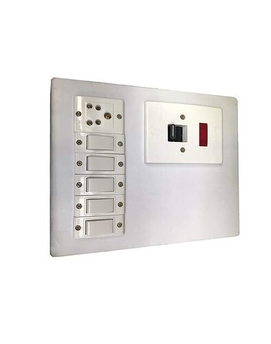 Heat Resistance 6 Ampere 5 Switches 1 Socket Polycarbonate Electrical ...