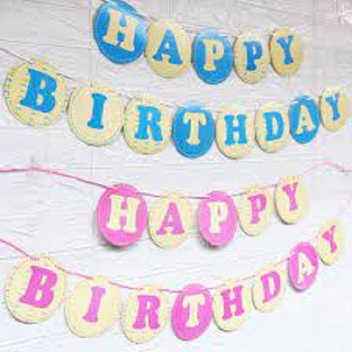 Birthday Paper Multi Colour Pastel Banner For Party Goods at Best Price ...