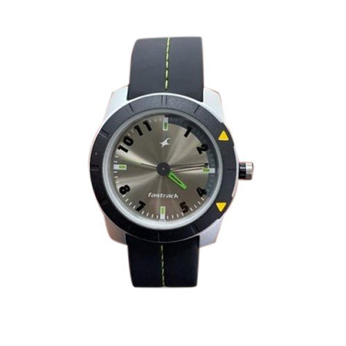 New Model Comfortable And Stylish Look Round Shape Black Dial Plastic ...