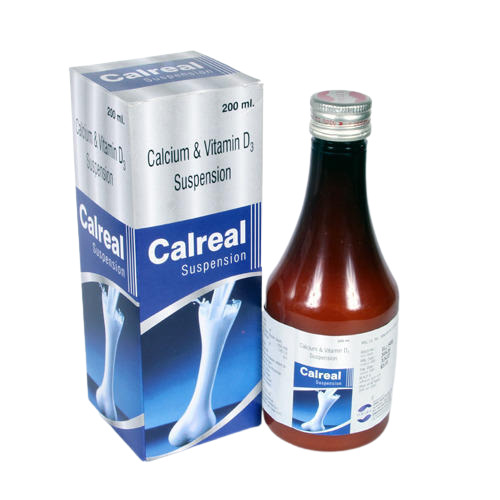 Calreal Calcium And Vitamin D3 Suspention Syrup at Best Price in ...