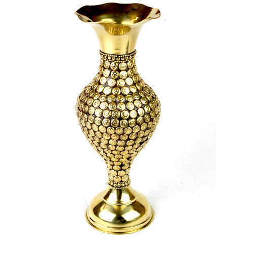 Fancy Elegant Rust Resistance House Decorative Golden Brass Flower Pot ...