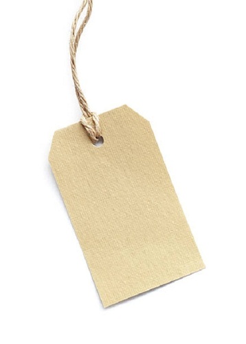Hang Tag Color Brown 100% Paper Length: 2.375 X 4.75 Inch (In) at Best ...