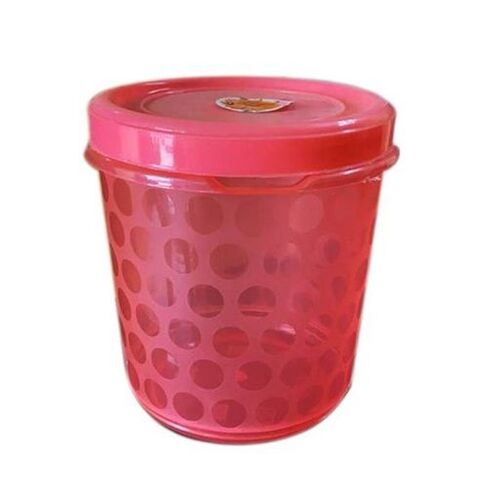 For Food Storage Grain Bpa-Free Modular Plastic Round Red Container,1 ...