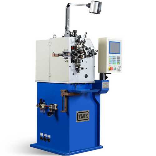 Cnc Spring Coiling Machine, Powder Coated Surface, Blue And White Color ...