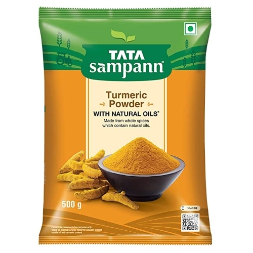 Yellow Pack Of 500 Gm, Healthy Natural Spices Tata Sampann Turmeric ...