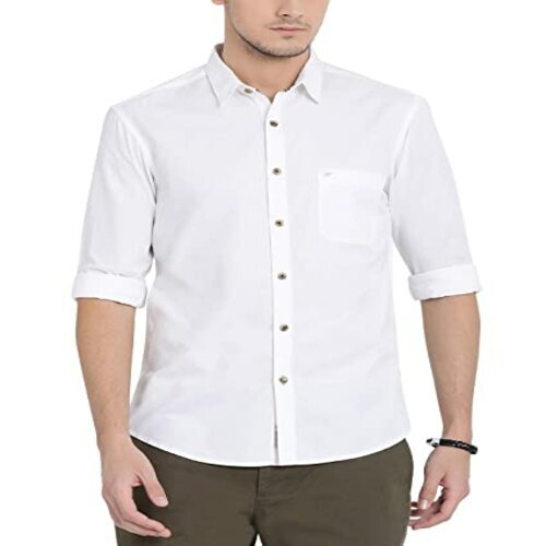 Cool Pass Regular Length Single Cuff Exclusive Solid Cotton White ...