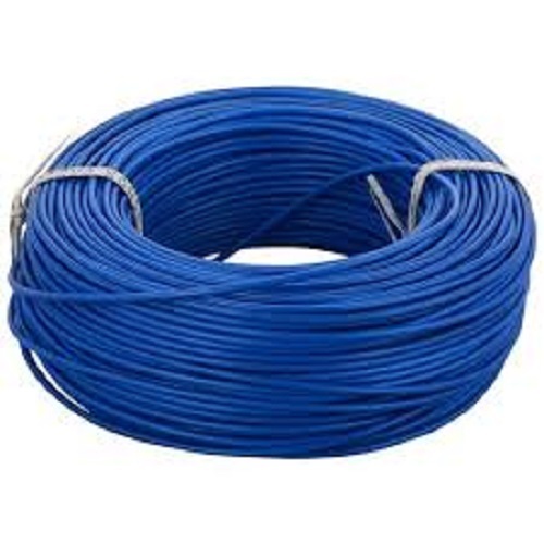 Rolled Easy To Fit High Performance Durable Blue Plain Electrical Wire ...