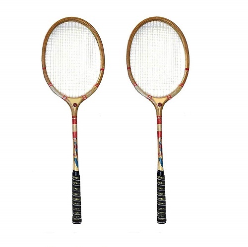 Lightweight Outdoor Sports Grip Long Handle Solid Wooden Badminton ...