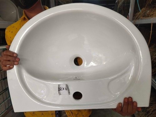 Glossy And Smooth Finish Durable Deck Mounted Ceramic Wash Basin At
