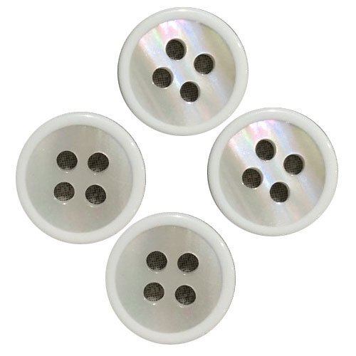 Environment Long For Holes Lasting Plain Round Plastic Shirt Buttons at ...