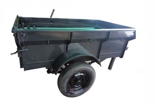 6X4 Feet 100 Kilogram Paint Coated Mild Steel Body 2 Wheel Trailer ...