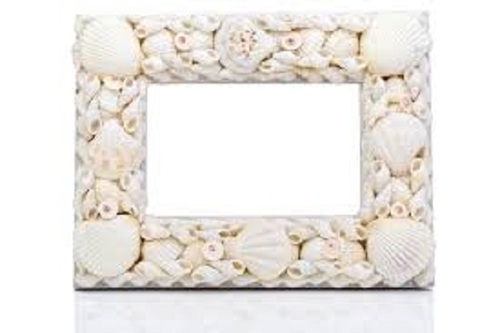 Square Shape White Modern Look Shell Mirror Frame at Best Price in ...