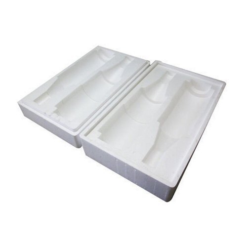 12 Kg cubic meter 10 Mm Thickness Rectangular Moulded Thermocol Box For