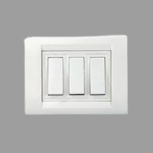 White Rectangular Shape Powder Coating Plastic Electrical Switch Box at ...