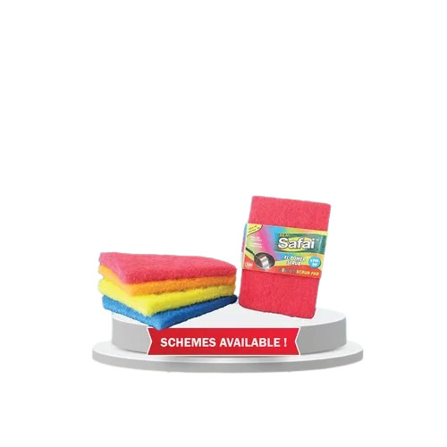90X135X20Mm Rectangular Real Safai Scrubber Pad For Utensils Cleaning ...
