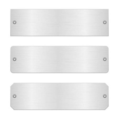 4 Mm Coated Stainless Steel Ss 304 Name Plate For Industrial Grade ...