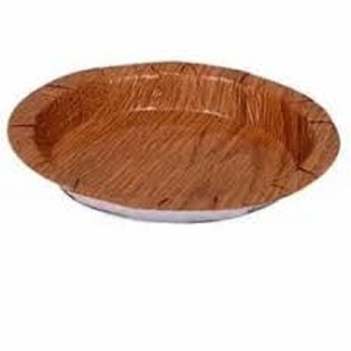 Disposable Plain Brown Oval Shape Paper Plates Size: Medium Size at ...