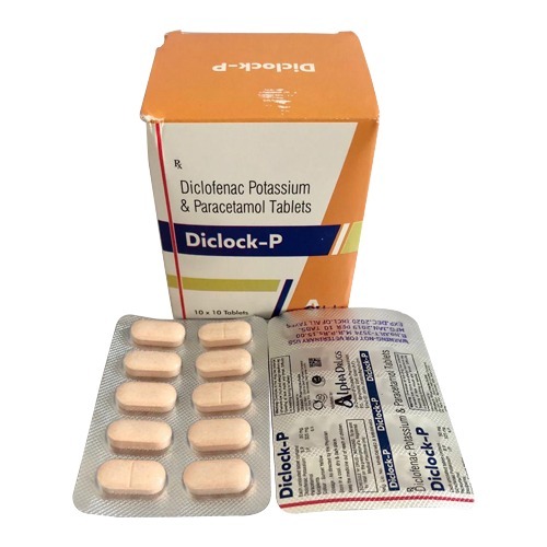 Silver Pain Reliever 10X10 Pack Diclofenac Potassium And Paracetamol ...