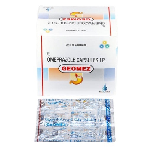Geomez Omeprazole Capsules 20 X 15 In Box Capsule Shape: Oval at Best ...